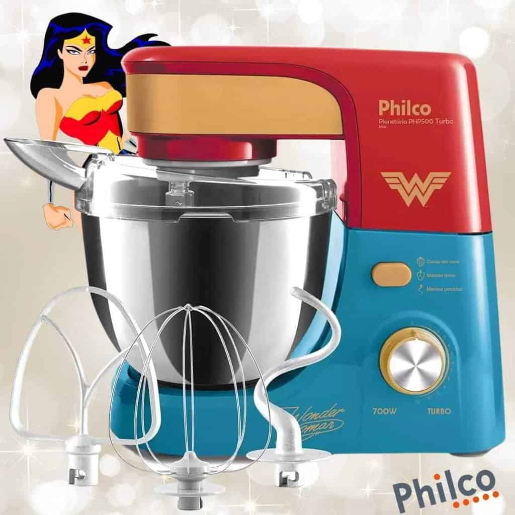 Batedeira Planetária Philco Mulher Maravilha PHP500 Inox