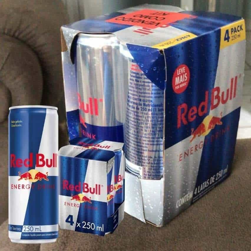 Red Bull Energy Drink Energético 250ml 4 Latas Promotop