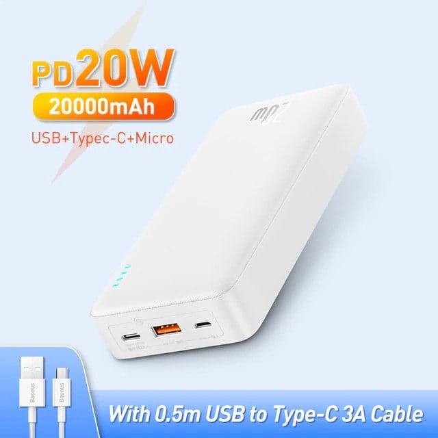 Baseus PD20W 20000mAh Power Bank - Promotop