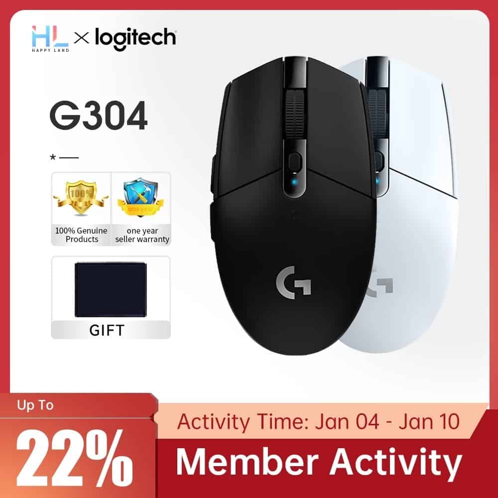 Mouse Gamer Logitech G304 Sem Fio Cupom - Promotop