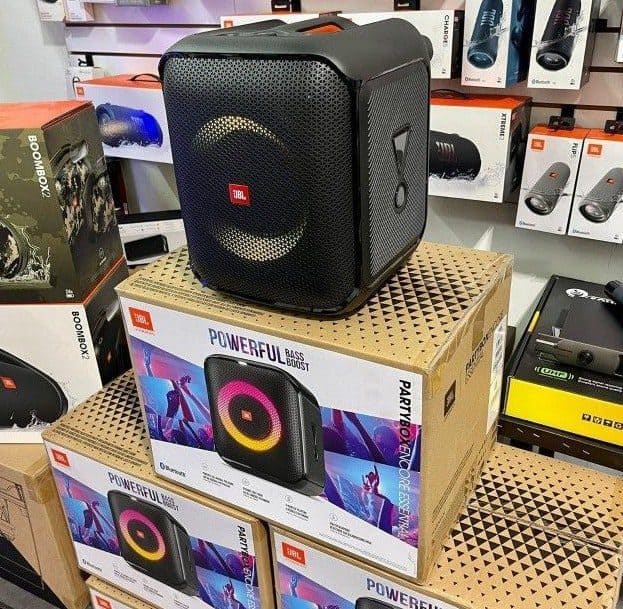 Caixa de Som JBL Partybox Encore Essential, 100W RMS, Bluetooth, LED, Preto - 28913611 - Promotop
