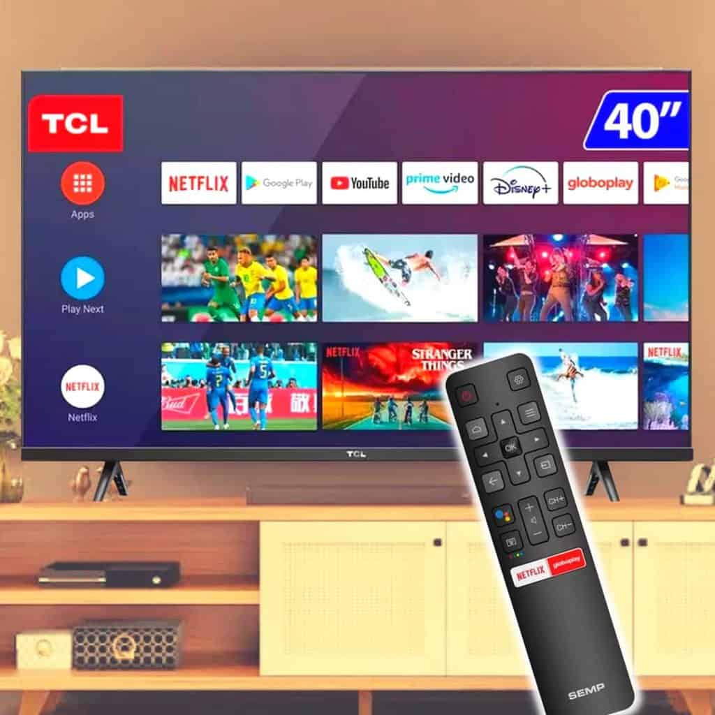 Smart Tv 40S615 40 Polegadas Led Full Hd Hdr WiFi Android Tcl - Promotop