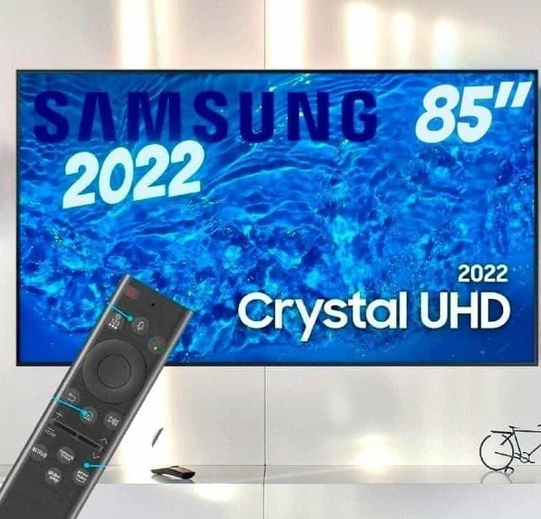 Samsung Smart TV 85" Crystal UHD 4K BU8000 2022, Painel Dynamic Crystal ...