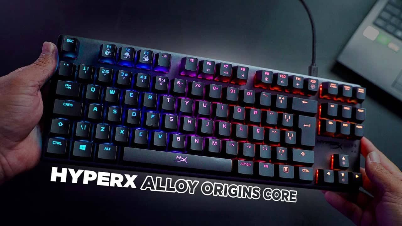 Teclado Mecânico Gamer HyperX Alloy Origins Core PBT, RGB, Switch Blue, 100% anti-ghosting ...