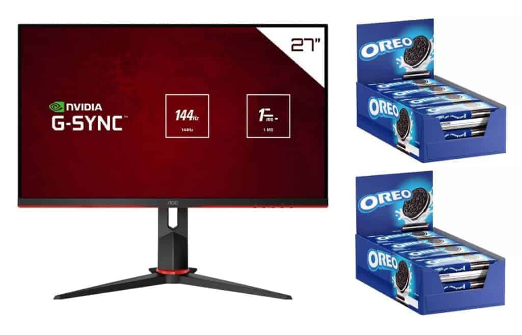Monitor Gamer AOC G2 Hero 27” LED Widescreen Full HD HDMI VGA IPS 144Hz ...
