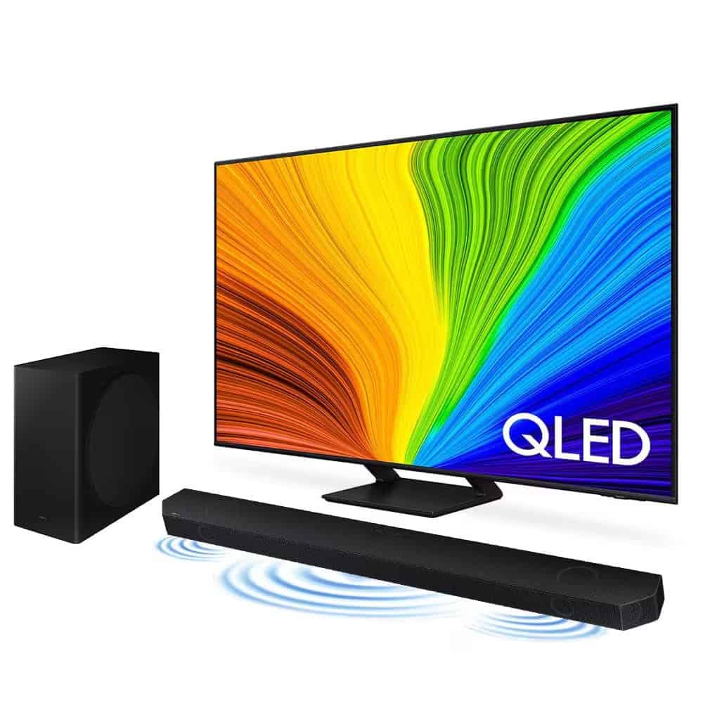 Combo Samsung Smart TV 65 polegadas QLED 4K 65Q70D 2024 + Soundbar HW ...