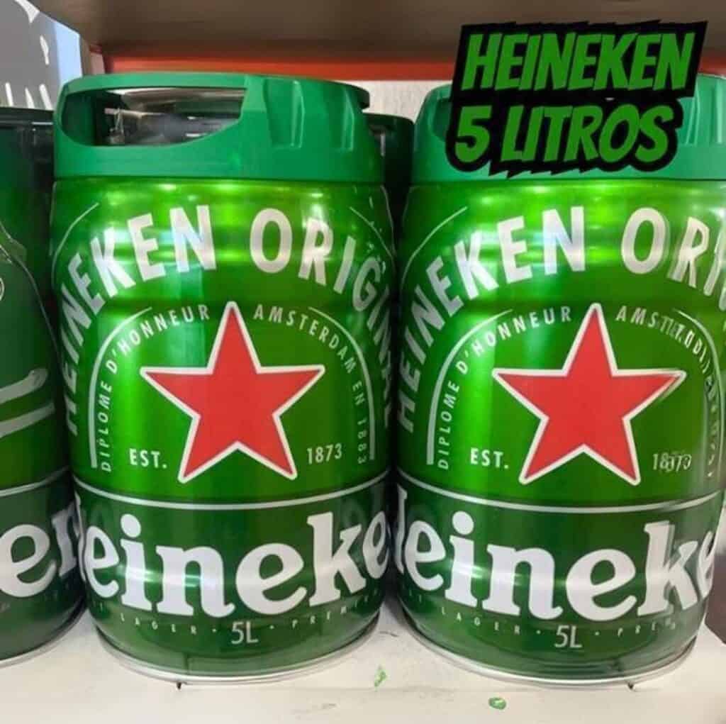 Keg Heineken - Barril de Cerveja 5L - Promotop