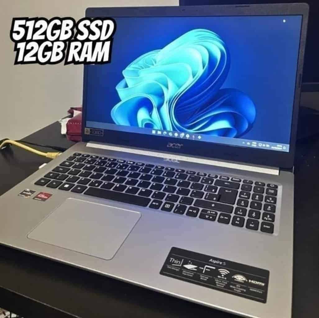 Notebook Acer Aspire5 A515-45-R36L AMD Ryzen7 5700U 12GB RAM (AMD ...