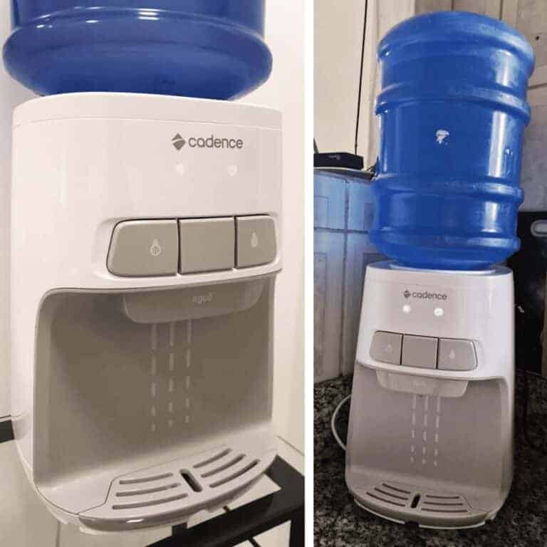 Bebedouro de mesa Cadence gela água refrigerado elétrico galão Aguô ...
