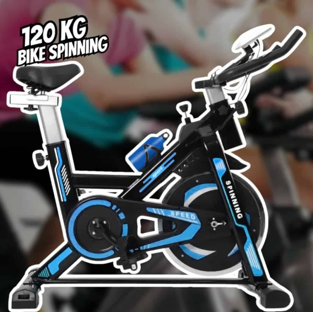 Bike Spinning Ergométrica Gta Tech Preto Até 120kg Cor Preto Bicicleta ...