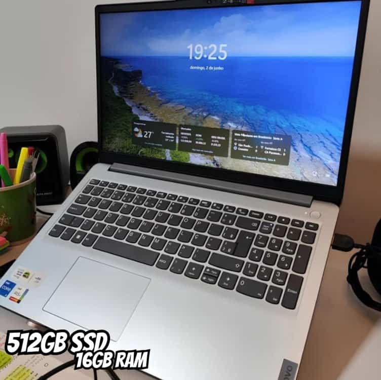Notebook Lenovo Ideapad 1i Intel Core I5 - 1235U, 16gb RAM, 512GB SSD ...