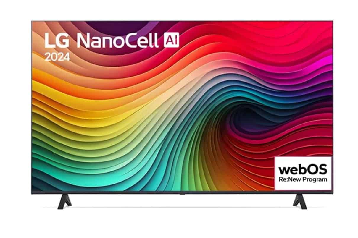 Smart TV 4K 55" LG NanoCell 55NANO80T Processador α5 Ger7 AI Hub de ...