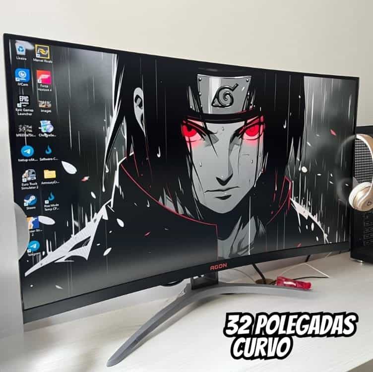 Monitor Gamer AOC Agon 32" Curvo 165Hz 1ms FreeSync AG323FCXE - Promotop