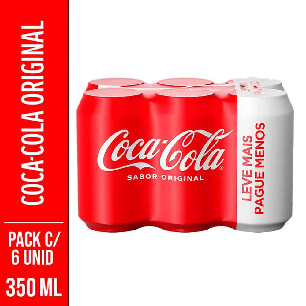 Pack de Coca-Cola Lata 350ML 6 unidades - Promotop