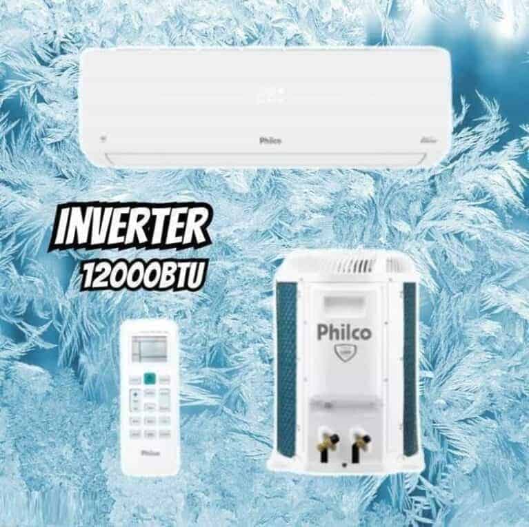 Ar Condicionado Split Hi Wall Inverter Philco 12000 Btus Frio Eco M15 ...