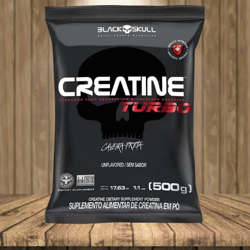 Creatina Turbo Refil 500 g Black Skull - Promotop