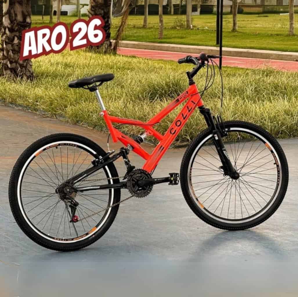 Bicicleta Colli Bike Aro 26 Aero 21 Marchas Freios V-brake Cor Rosa ...