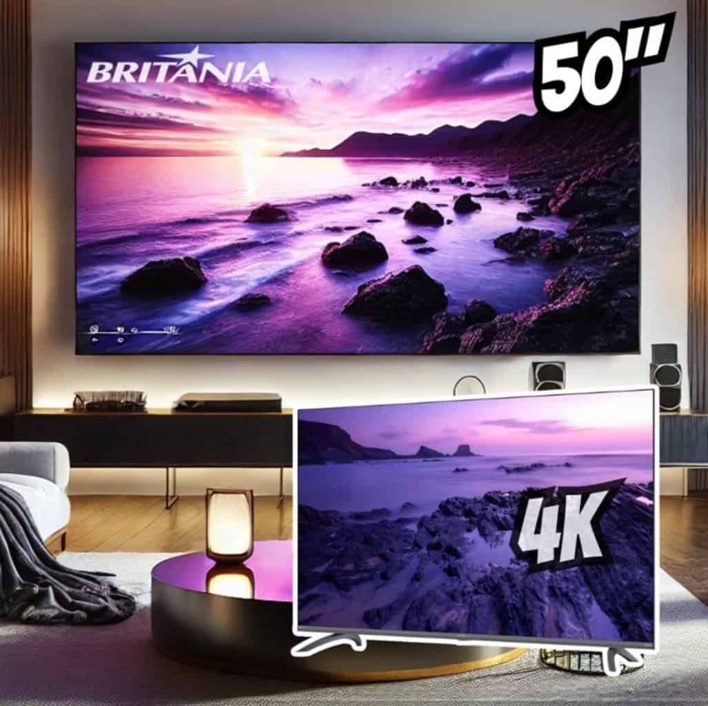 Smart Tv Smart Tv 50 Britânia Ultra Hd Led Btv50va4regb - Promotop