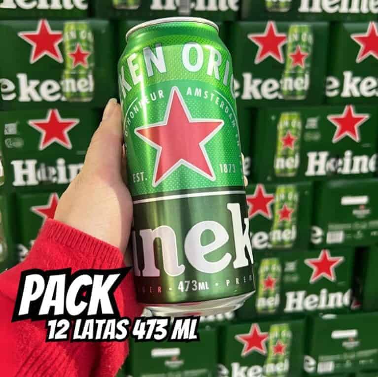 Pack Heineken Cerveja Pilsen - 12 Latas de 473ml - Promotop