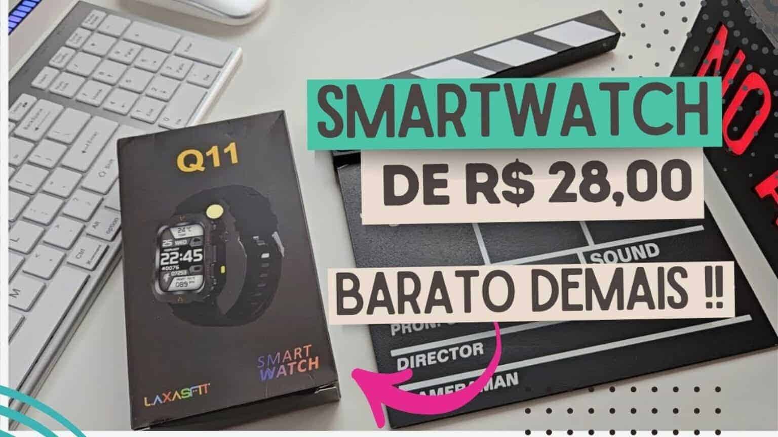 Smartwatch de R$ 28 Vale a Pena? Review Completo do Laxas Fit Q11