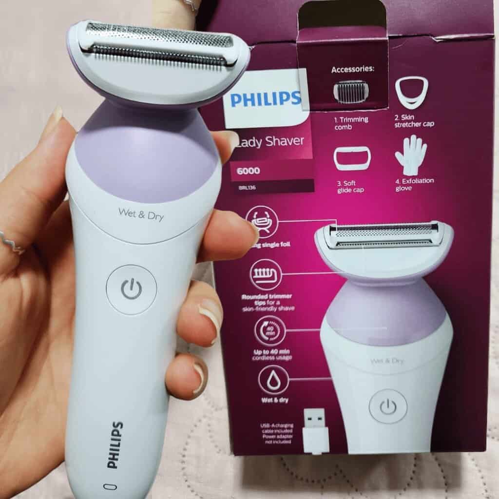 Aparador de pelos elétrico Philips Lady Shaver Series 6000 – BRL136/00 ...