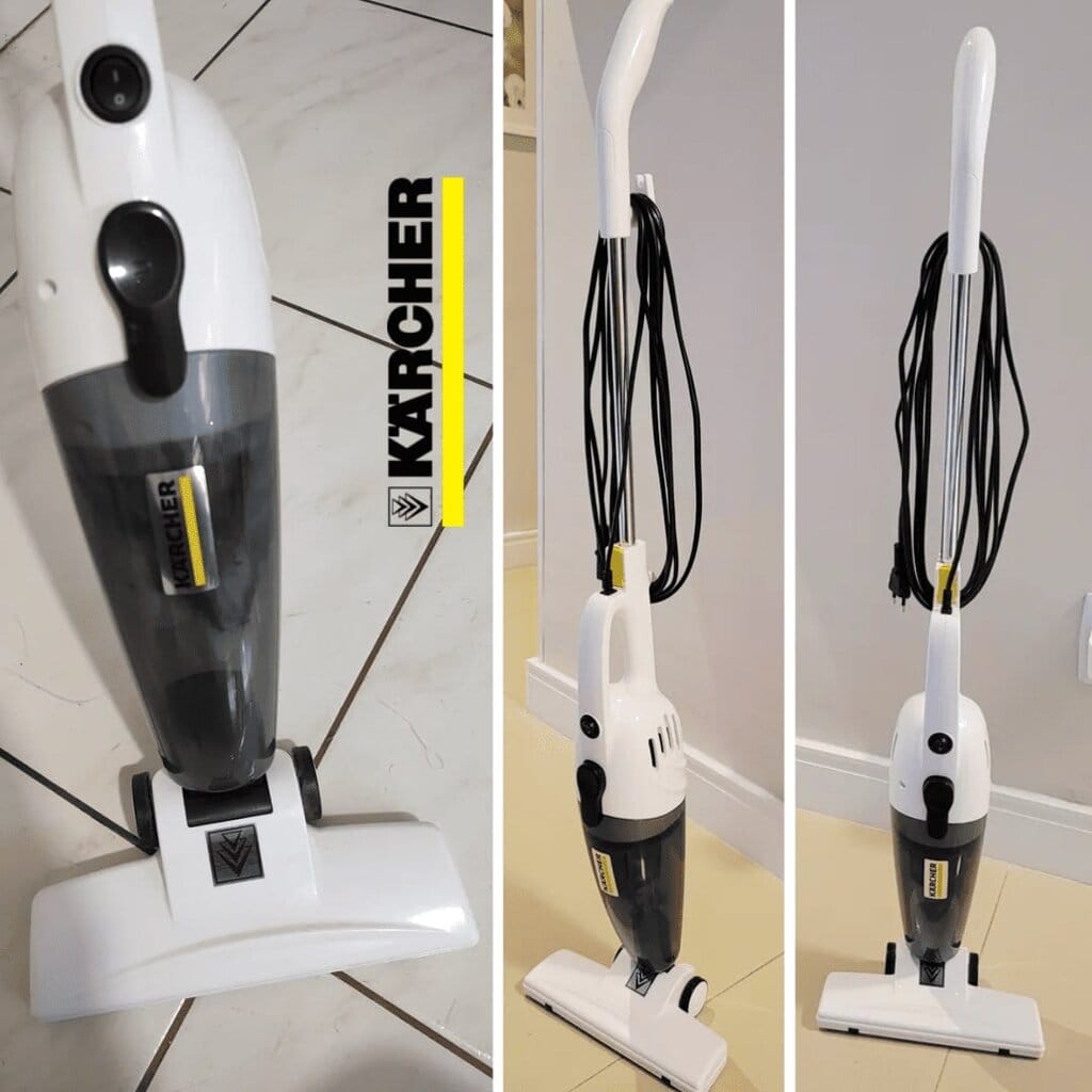 Aspirador de Pó Vertical Kärcher VCL 1 com Filtro Hepa 2 em 1 - 1.000W ...