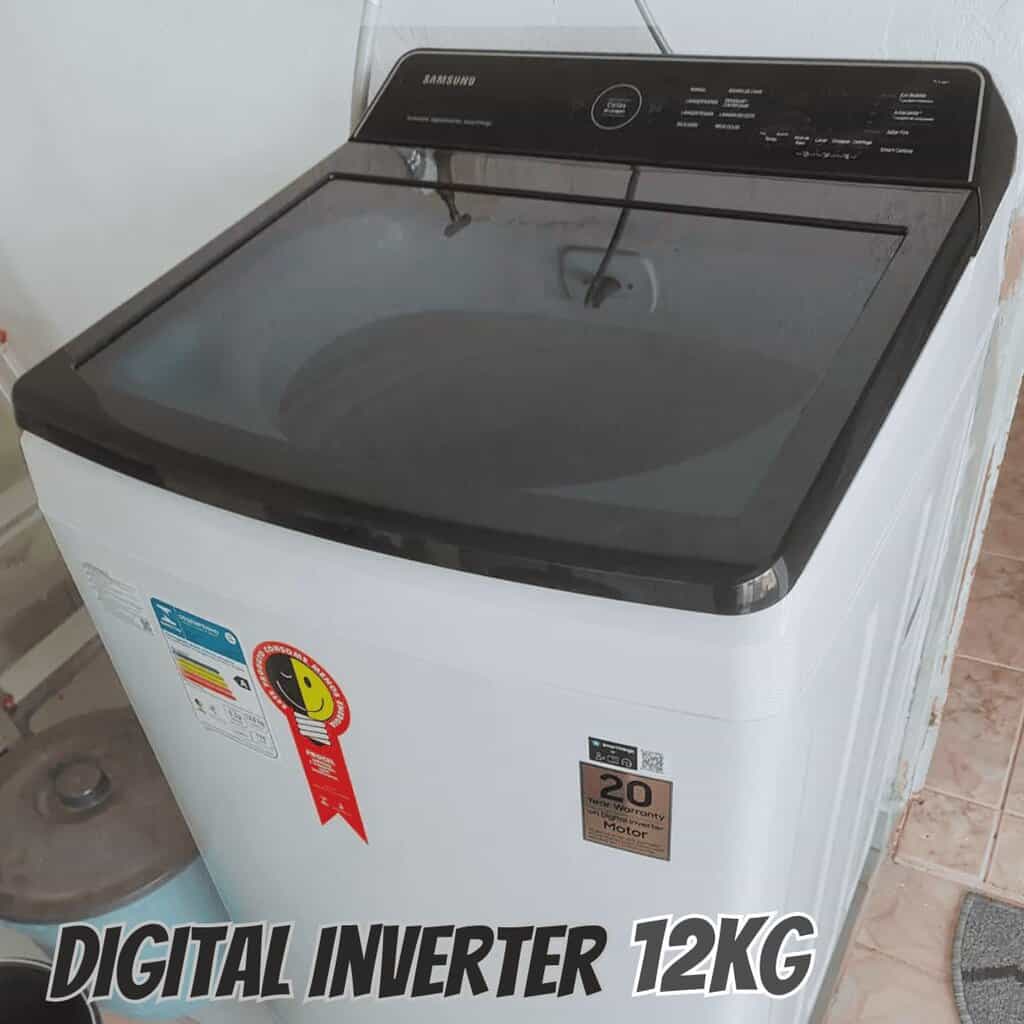 Lavadora Smart Samsung Digital Inverter WA12CG Branca 12kg ...