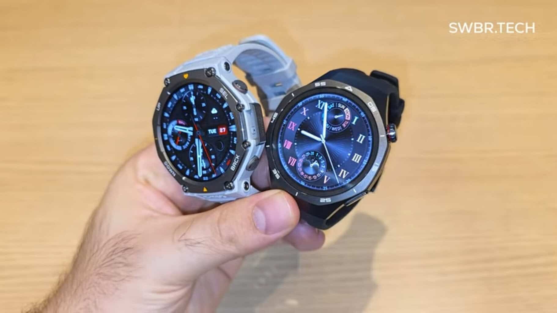 Comparativo: Amazfit T-Rex 3 Gray vs Huawei Watch GT 5 Pro – Qual é o ...