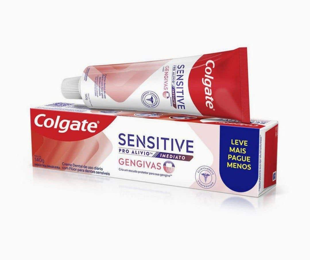 Creme Dental para Sensibilidade Colgate Sensitive Pro Alívio Imediato Gengiva 140g - Promotop