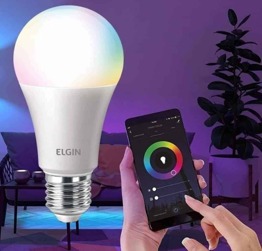Lâmpada Smart Wi-Fi Elgin Smart Color Bulbo LED - 10W - Promotop