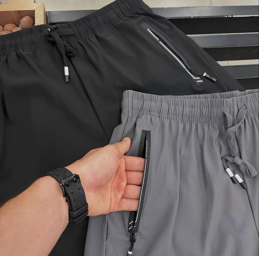 Short Masculino Bermuda 2 Bolsos Zíper Secagem Rápida Fina - Promotop