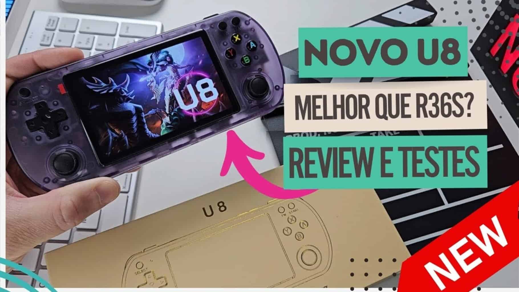 CONSOLE PORTÁTIL U8 Será Melhor Que o BOYHOM R36S? Review e Testes!