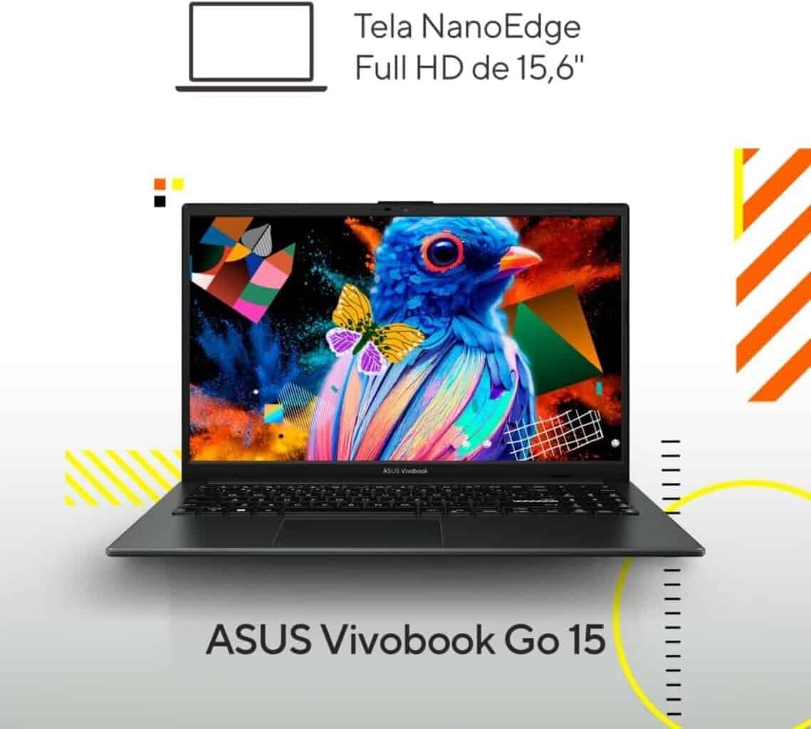 Notebook ASUS VivoBook Go 15, AMD RYZEN 3 7320U, 4 GB, 128 GB SSD ...