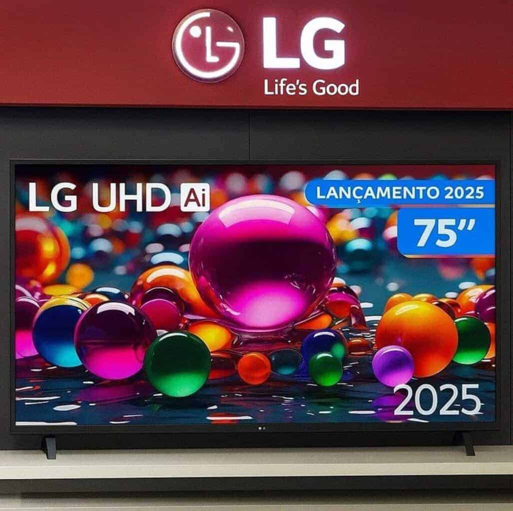 Smart TV 75" LG 4K Ultra HD UHD 75UA8550PSA webOS 25 α7 AI Processor 4K ...