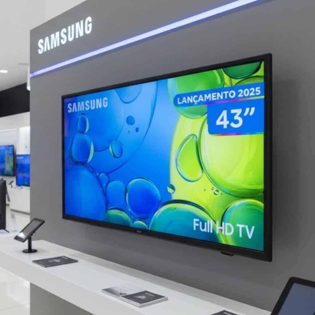 Smart TV 43″ Samsung Full HD 43F6000F Tizen Hyper Real com Alexa 2 HDMI ...