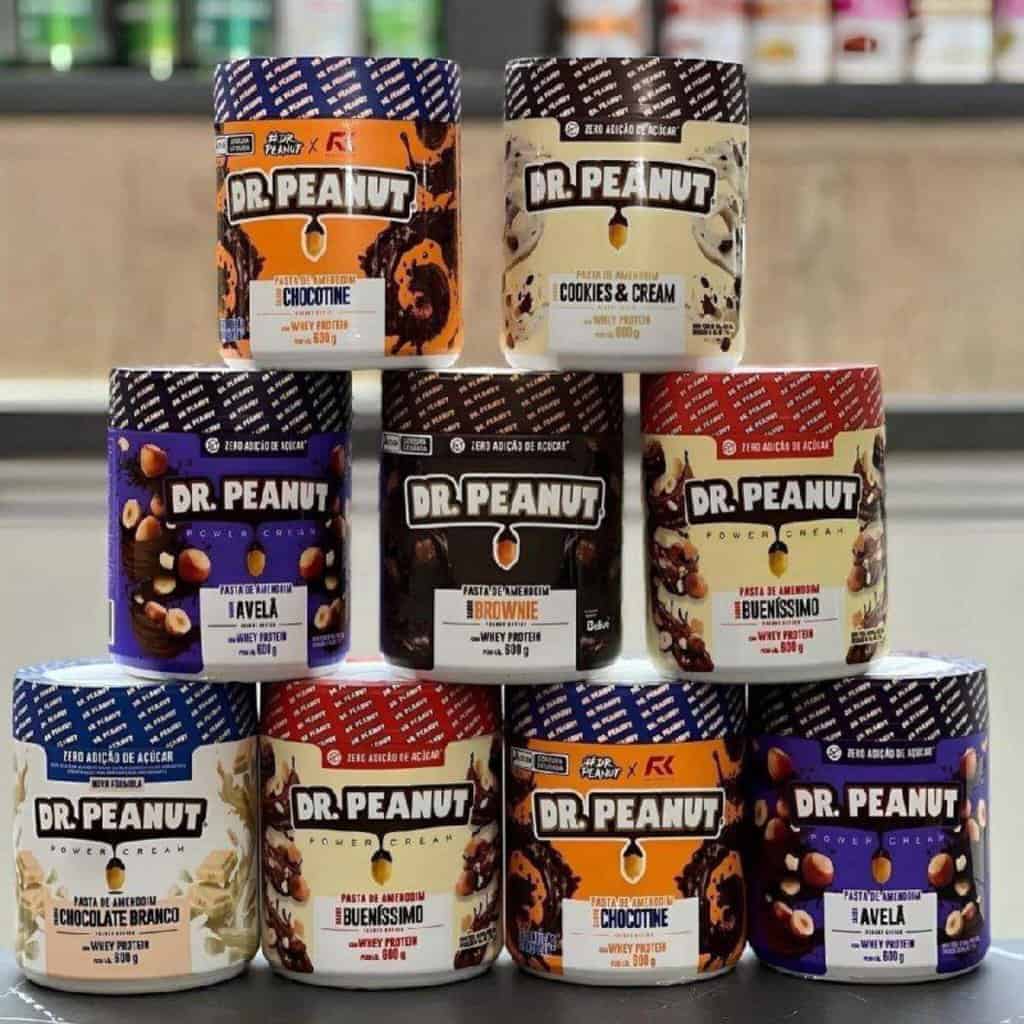 3x Pasta De Amendoim Com Whey Protein 600g Cada - Dr Peanut - Promotop