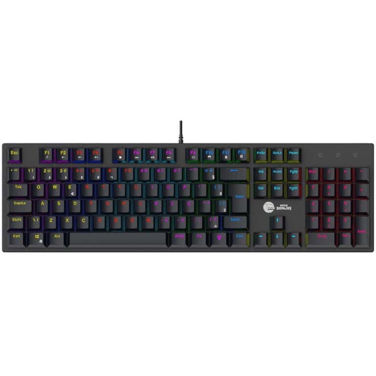 Teclado Mecânico Gamer Ninja Leap, Rainbow - Promotop