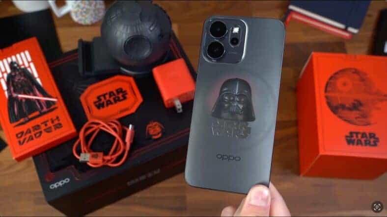 O Celular Ideal para Fãs de Star Wars: Conheça o OPPO Reno 14F Darkside ...