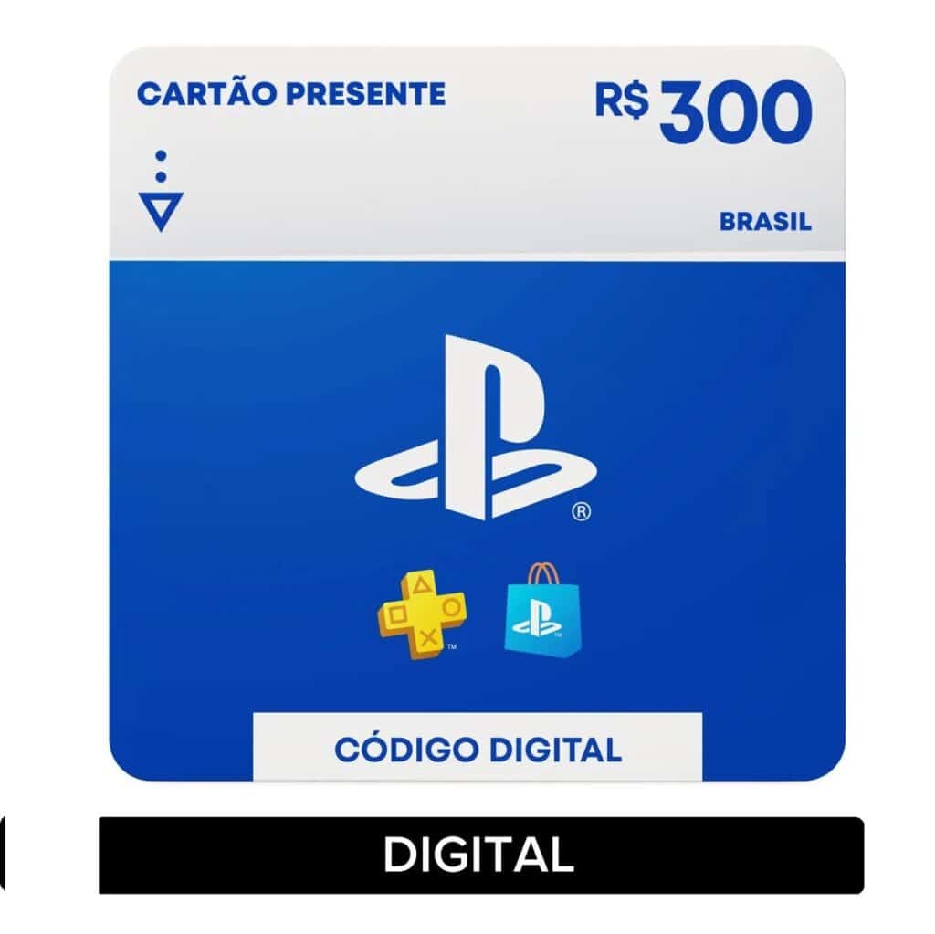 Sony PlayStation Store Gift Card R$ 300 (Digital) - Promotop