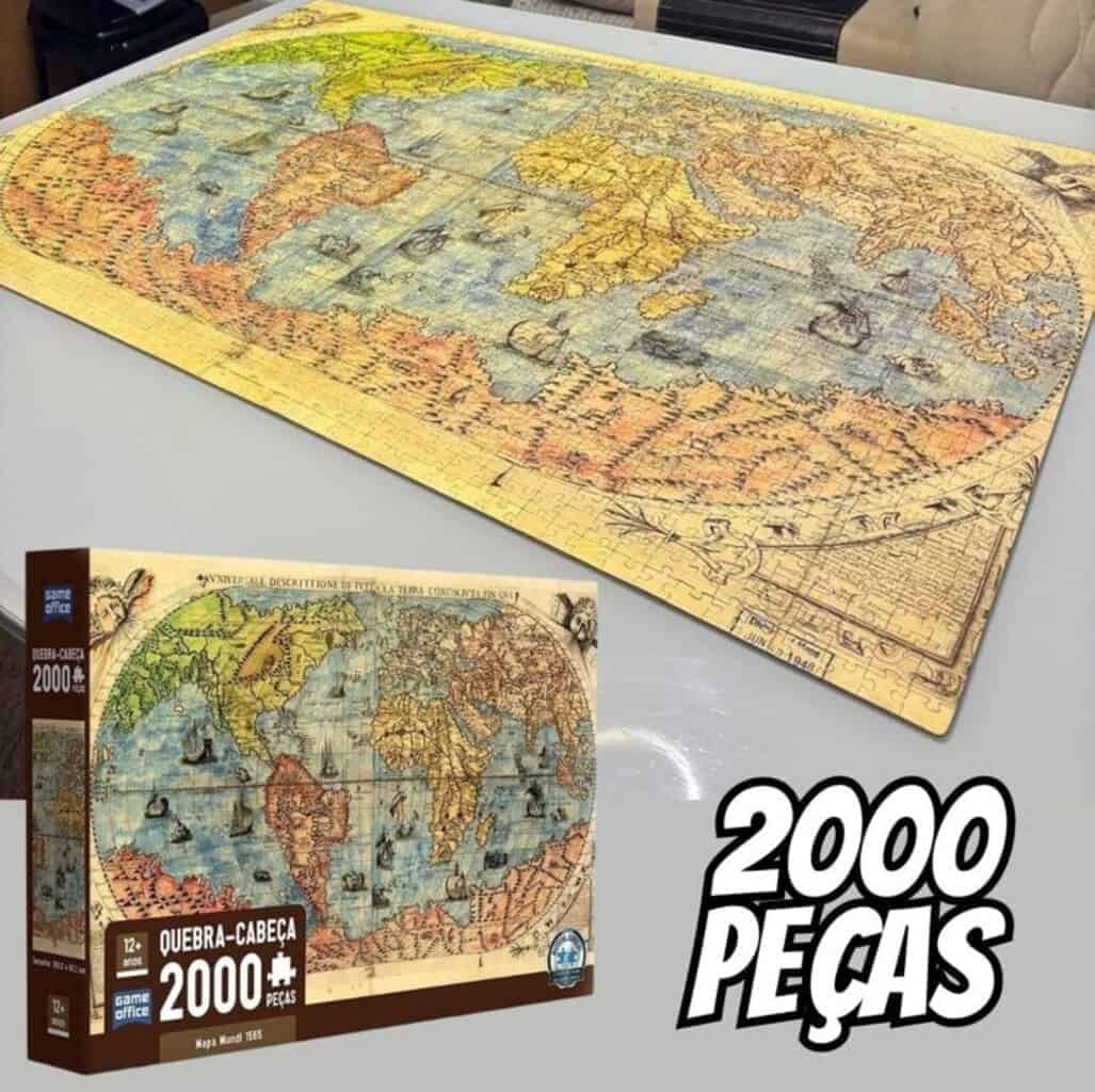 Toyster - Quebra-cabeça: Mapa Mundi 1565-2000 peças - Game Office ...