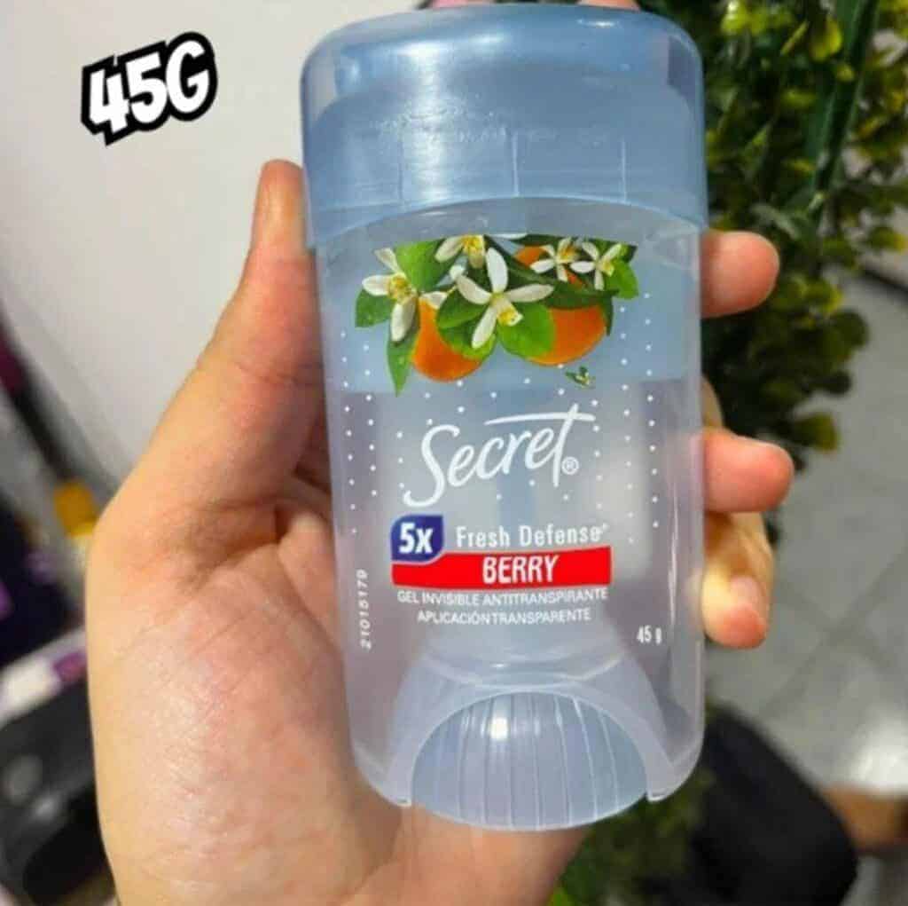 Secret Desodorante Antitranspirante em Gel Berry, Frutas Vermelhas 45g ...