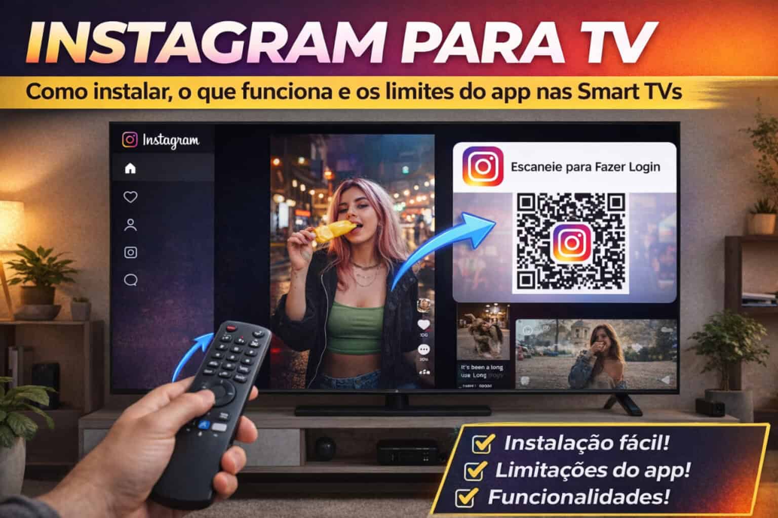 Instagram para TV: como instalar, o que funciona e os limites do app ...