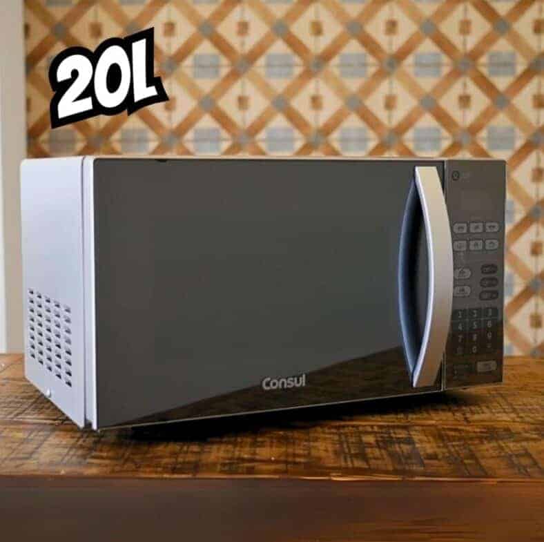 Micro-ondas Consul 20L Cinza - Espelhado CM020BF - Promotop