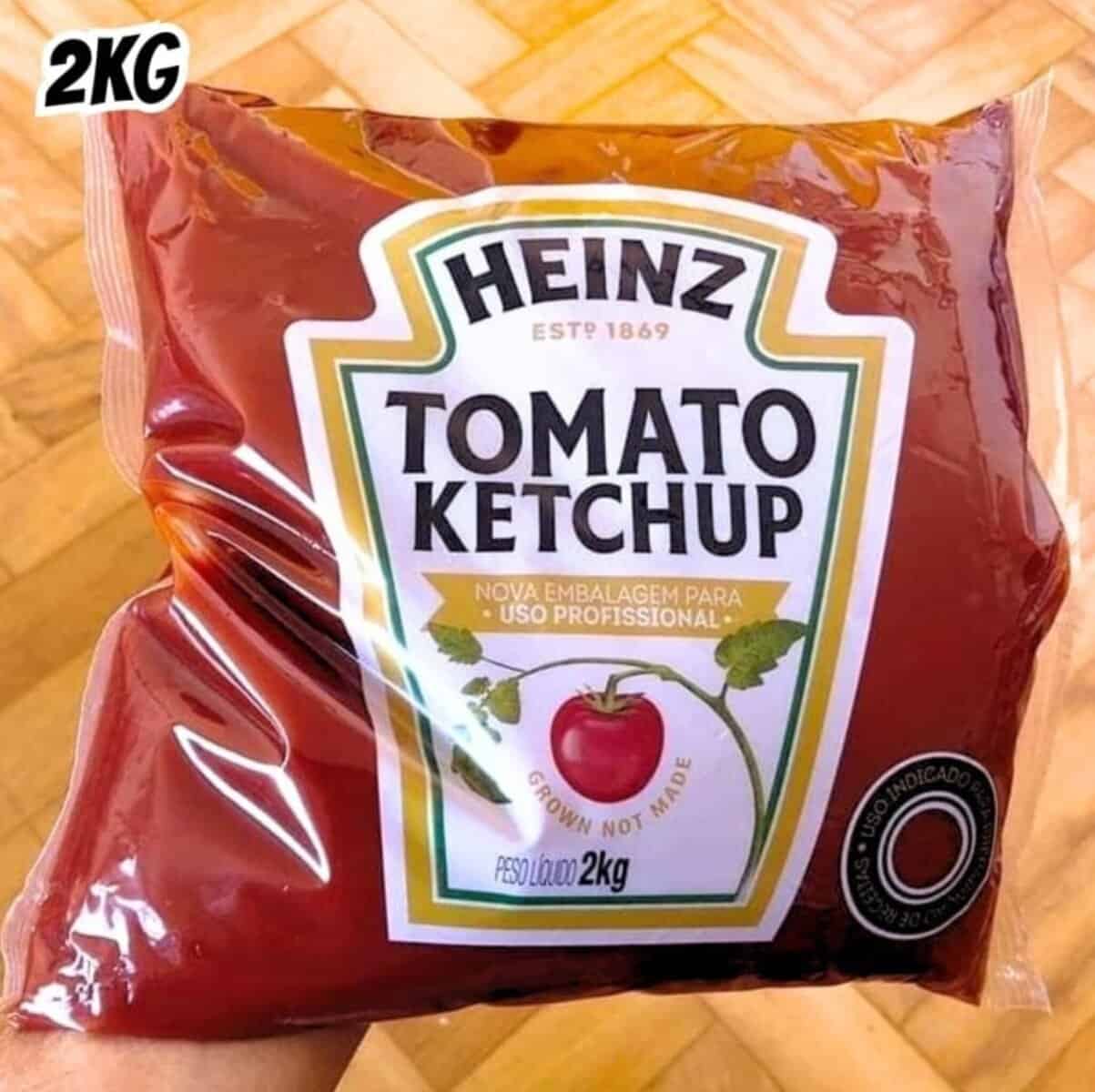 Heinz Ketchup Sache Tradicional, 2KG - Tamanho Grande - Promotop