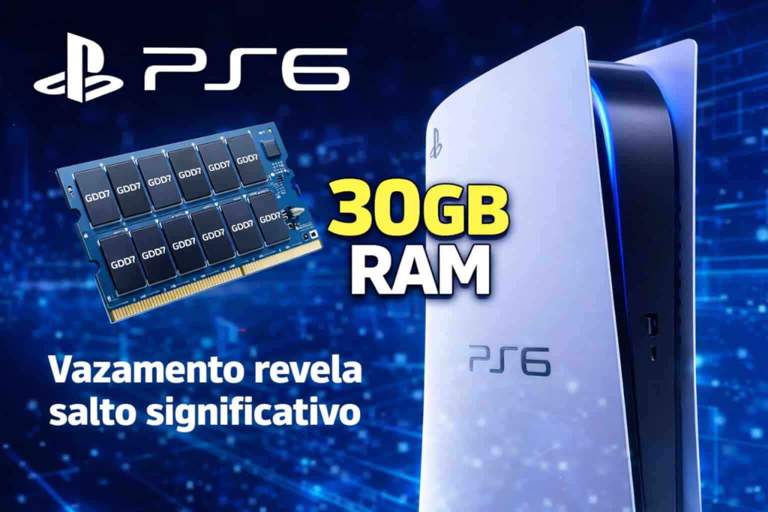 PS6 pode chegar com 30 GB de RAM: novo vazamento aponta salto técnico ...