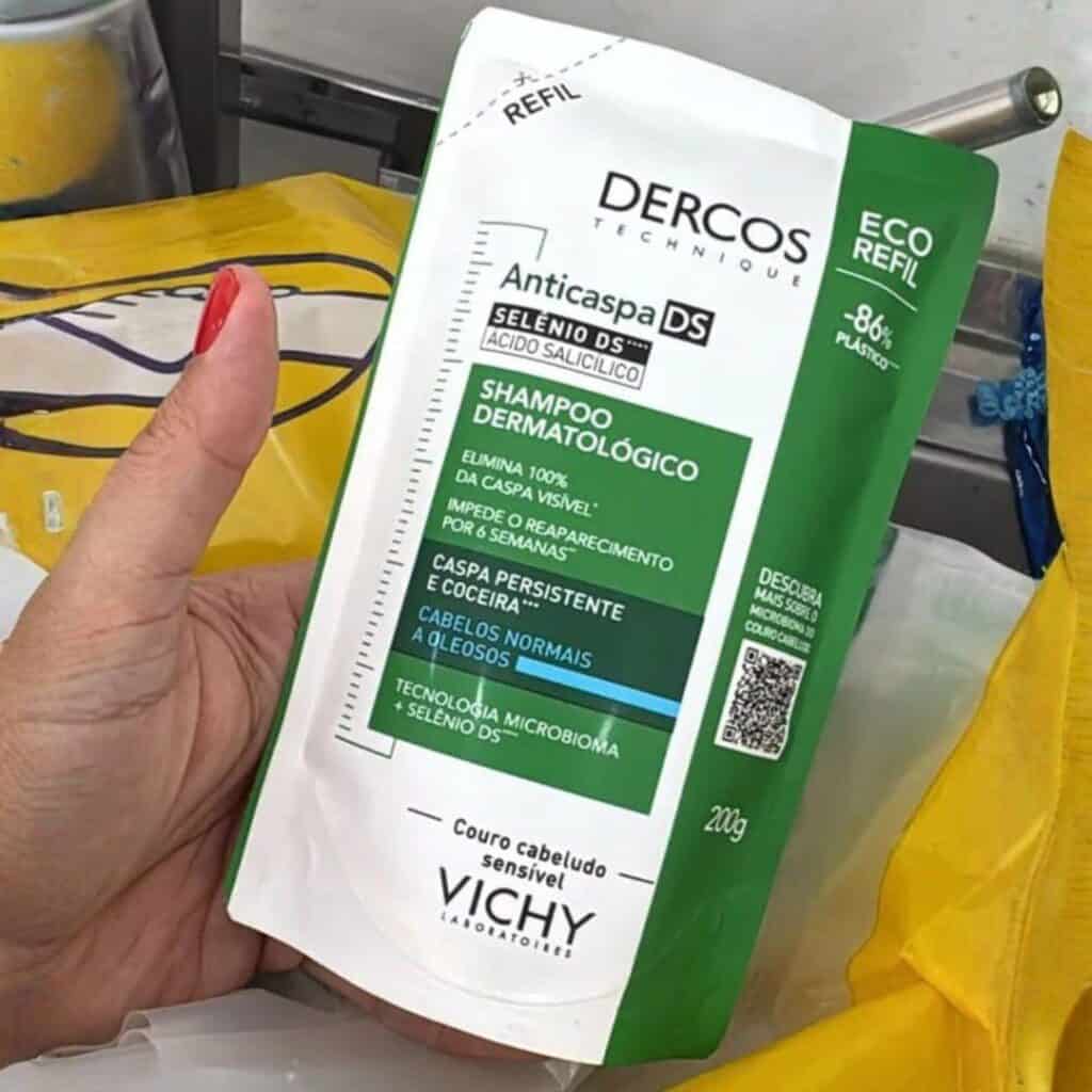 Vichy Dercos Shampoo Anticaspa DS - Cabelos Secos Refil 200g - Promotop