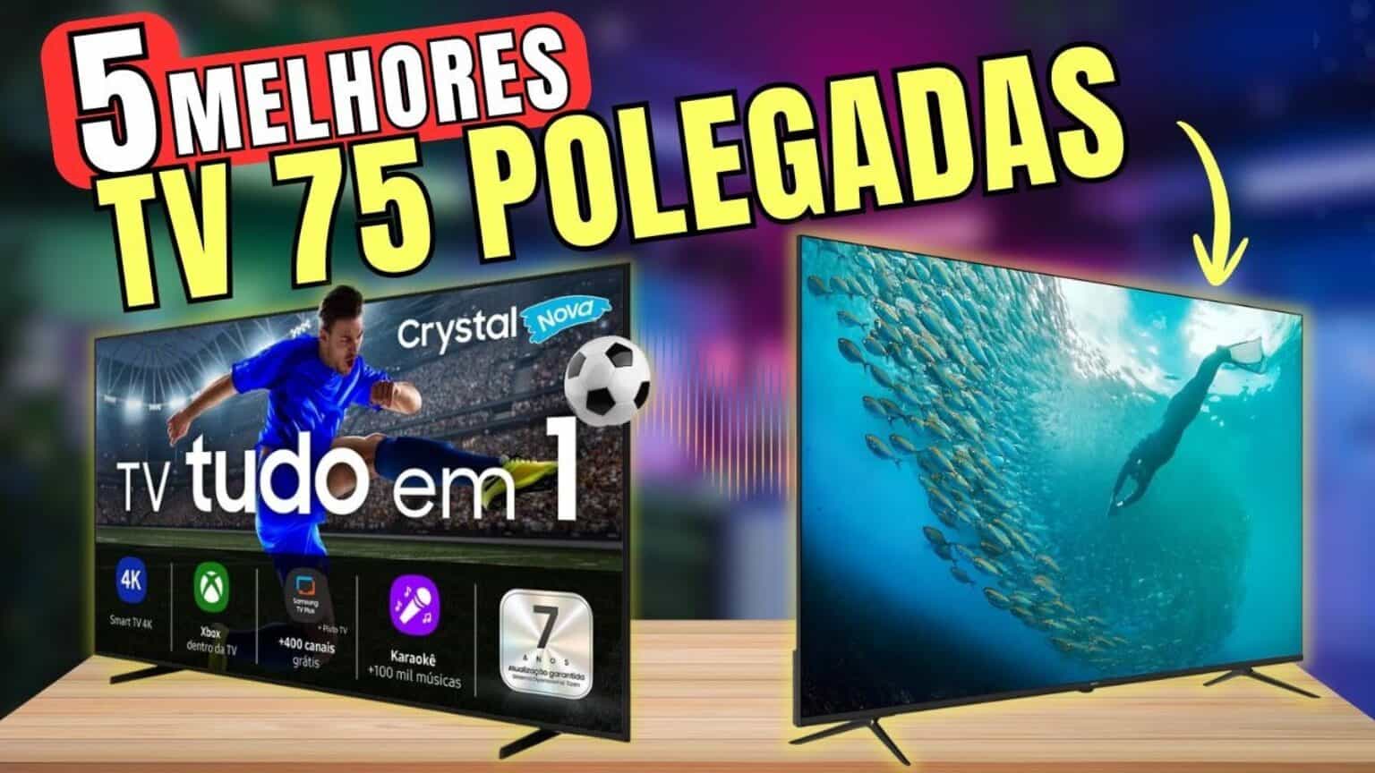 Melhor TV 75 polegadas para comprar em 2026: Top 5 custo-benefício ...