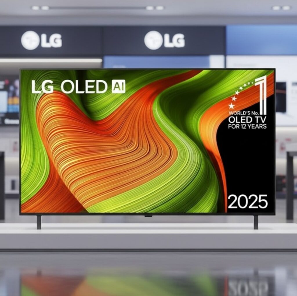 Smart TV LG OLED AI B5 4K 55 polegadas 2025 Processador α9 AI Ger 8 ...