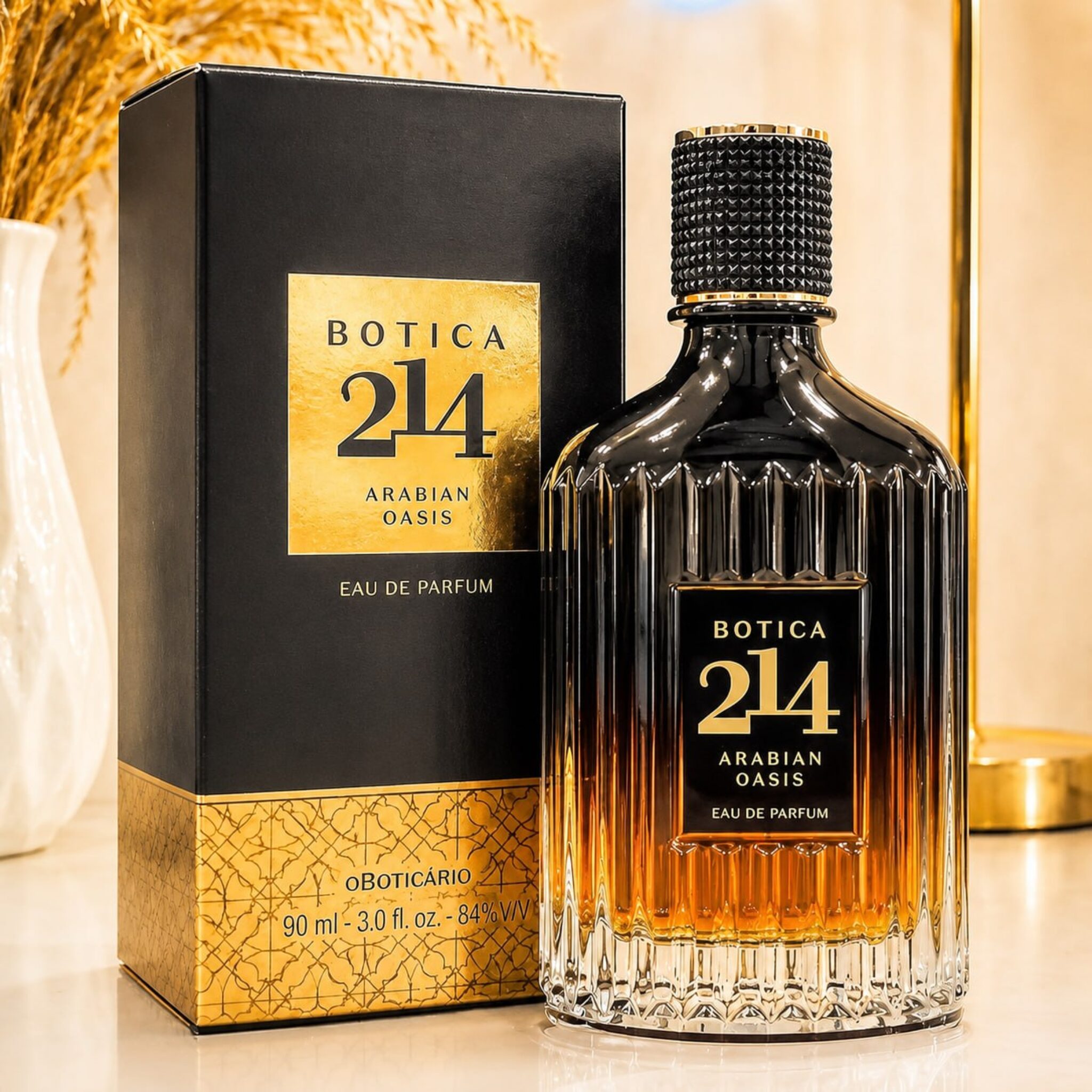 Botica 214 Arabian Oasis Edp Masculino - Boticário 90ml - Promotop