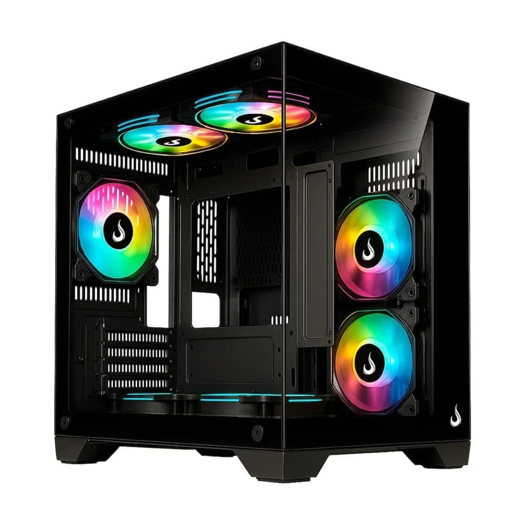 Gabinete Gamer Rise Mode Galaxy Glass M Mini, M-ATX, Lateral e Frontal ...